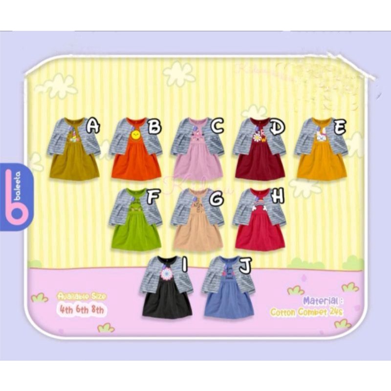 Jual Baleeta Dress Anak Bolero Set Baleeta | Shopee Indonesia