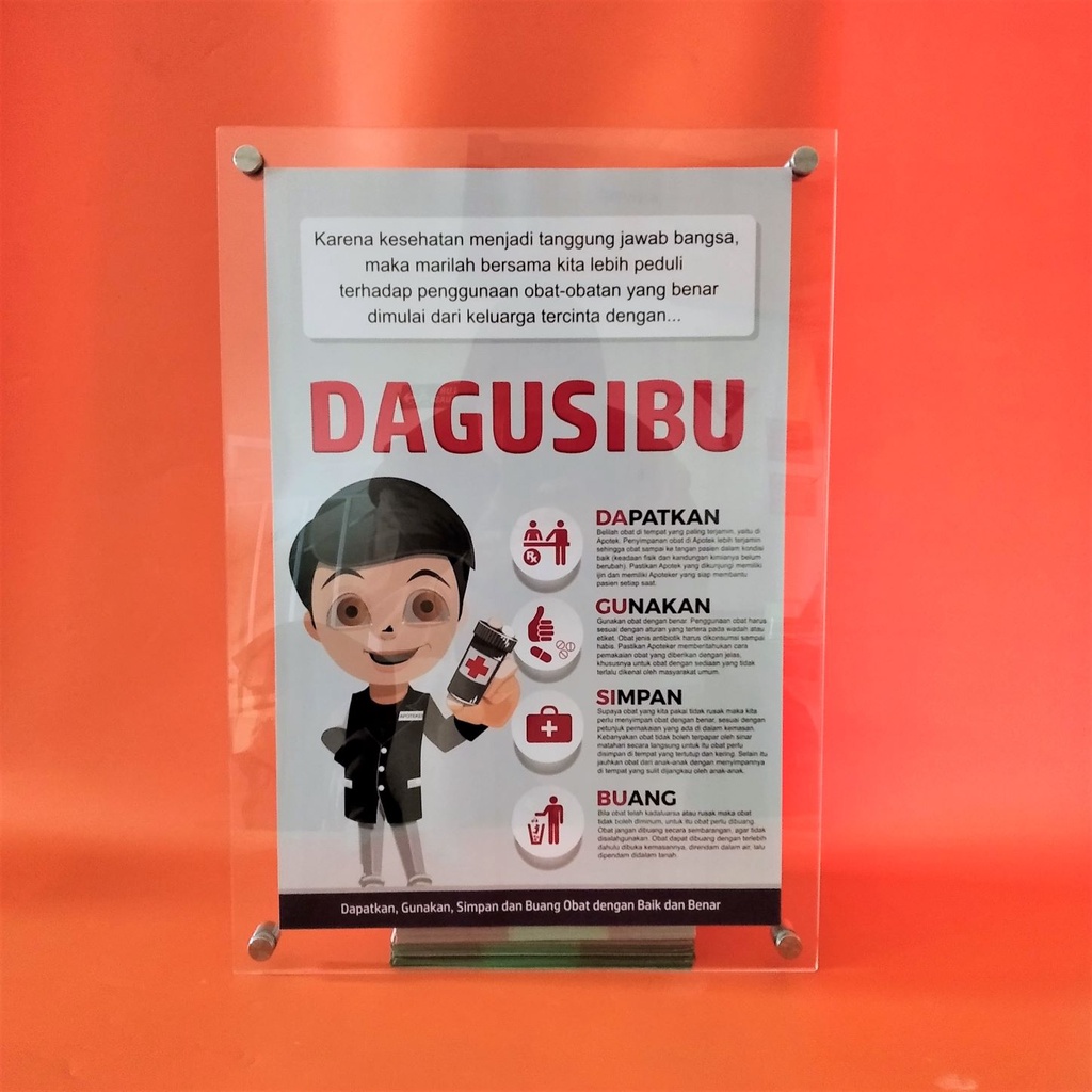 Jual Poster Akrilik DAGUSIBU - Poster dapatkan gunakan simpan buang ...