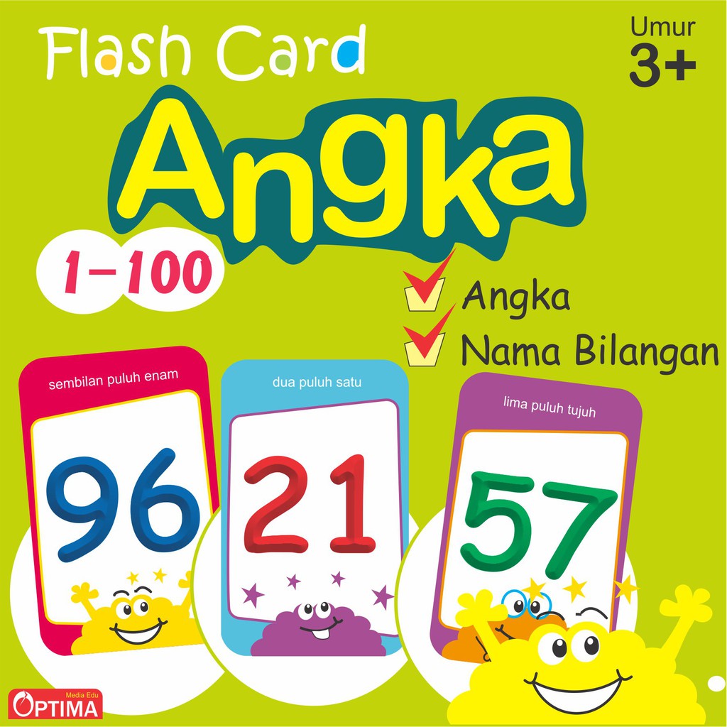 Jual FLASHCARD ANGKA 1 SAMPAI 100 UNTUK PAUD, TK, SD | Shopee Indonesia