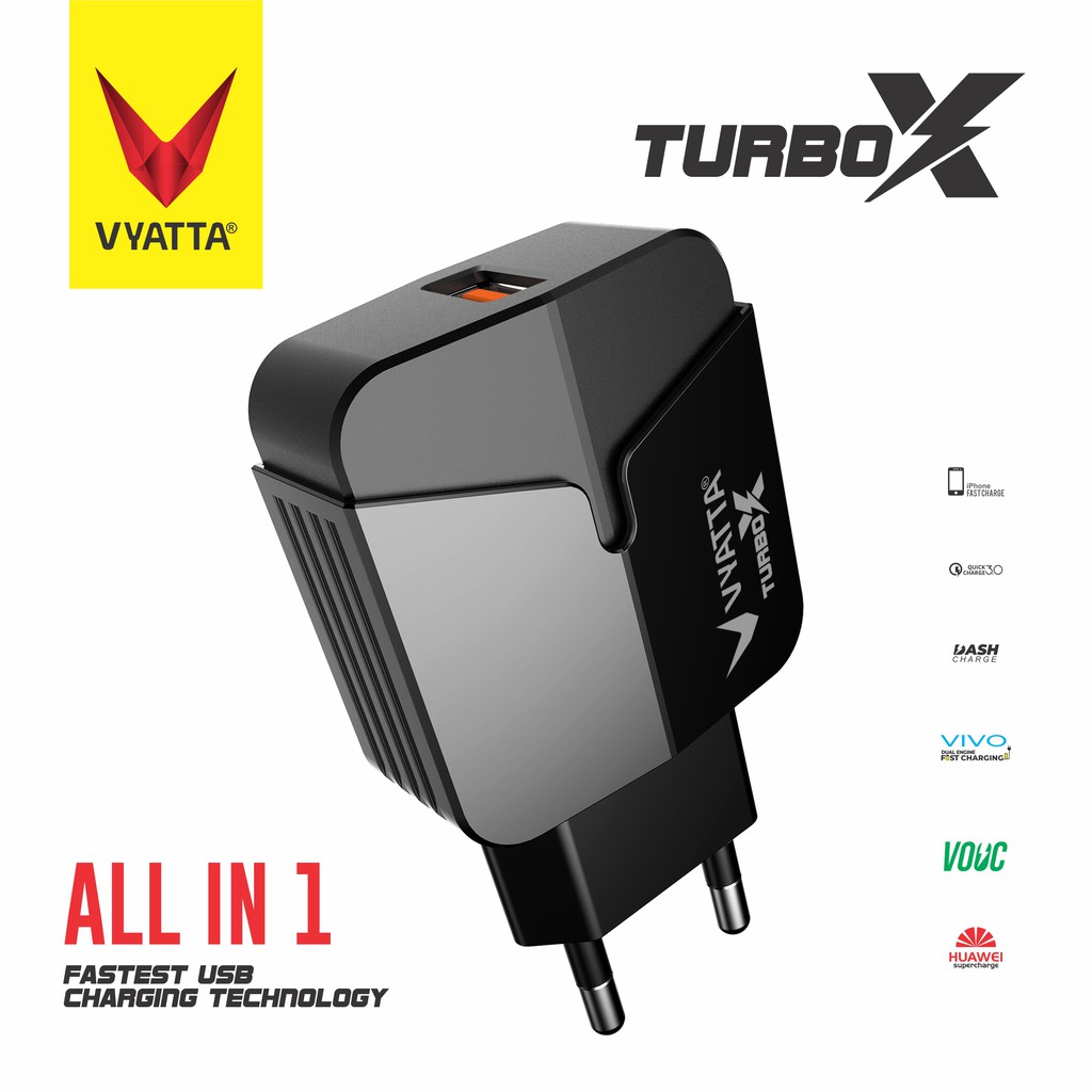 Jual VYATTA Turbo X Fast Charger Quick Charge 3.0 18W | Shopee Indonesia