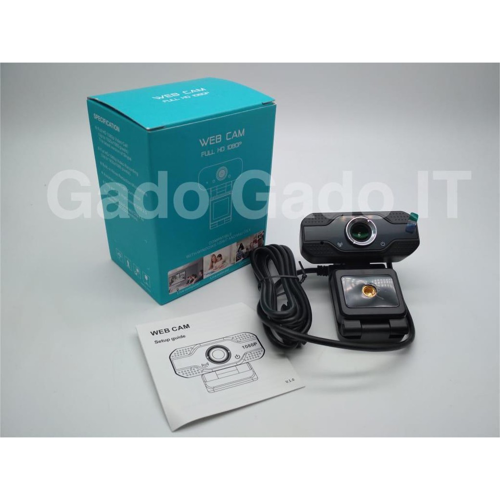 Jual WEBCAM FULL HD 1080P WEB CAMERA PC WITH MICROPHONE FOR STREAMING ...