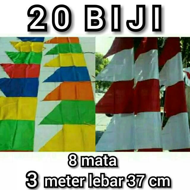 Jual 8 mata Bendera umbul umbul 1kodi isi 20biji, umbul umbul bendera bendera agustus | Shopee ...