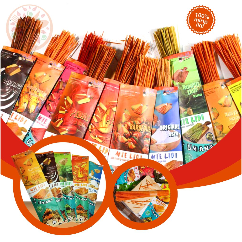 Jual SI UMANG MIE LIDI / Snack Lidi lidian renyah dengan bumbu yang ...
