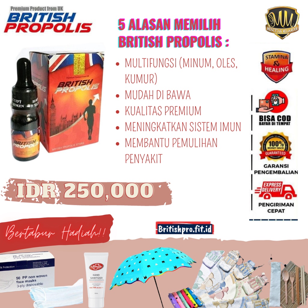 Jual BRITISH PROPOLIS REGULER (SATUAN) | Shopee Indonesia