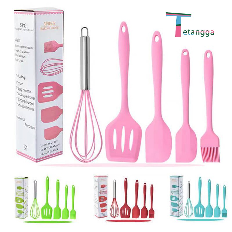 Jual Set Spatula Peralatan Masak Sutil Silikon Non Stick Cooking Tools ...