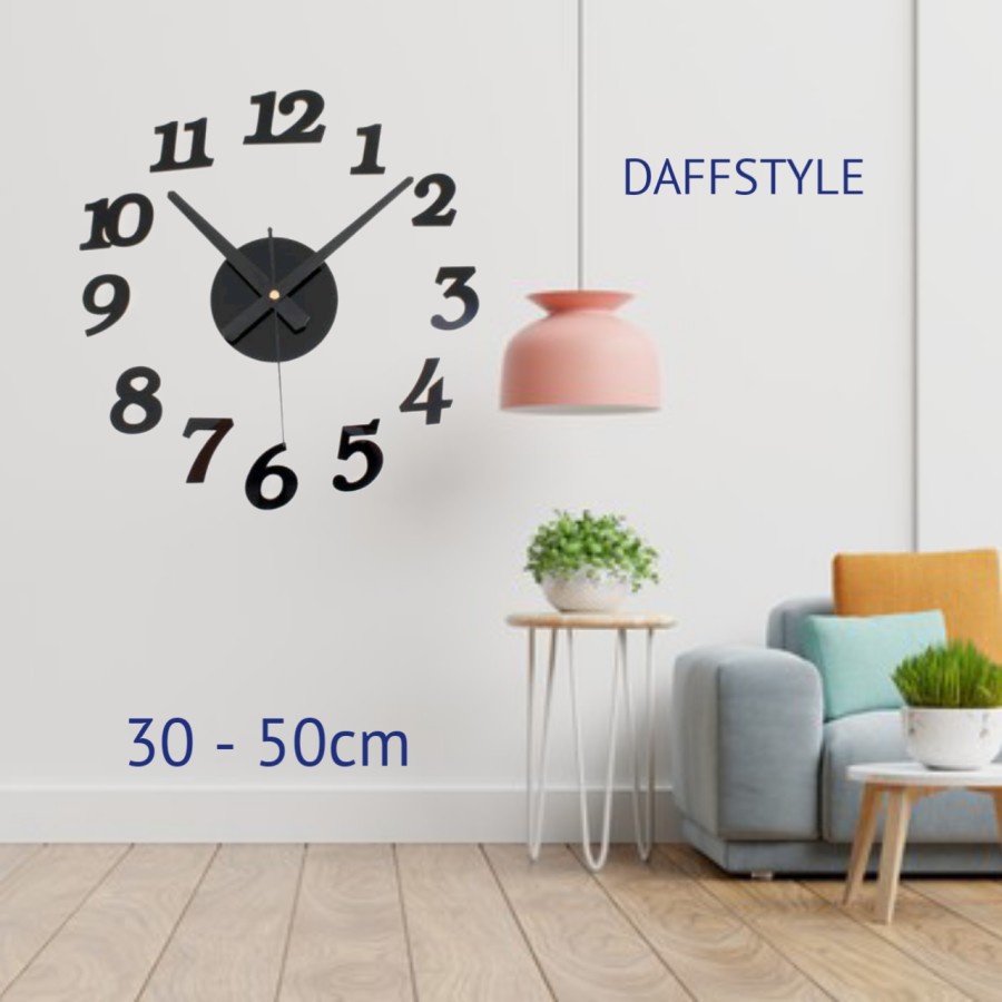 Jual JAM DINDING BESAR DIY GIANT WALL DEKORASI RUANGAN | Shopee Indonesia