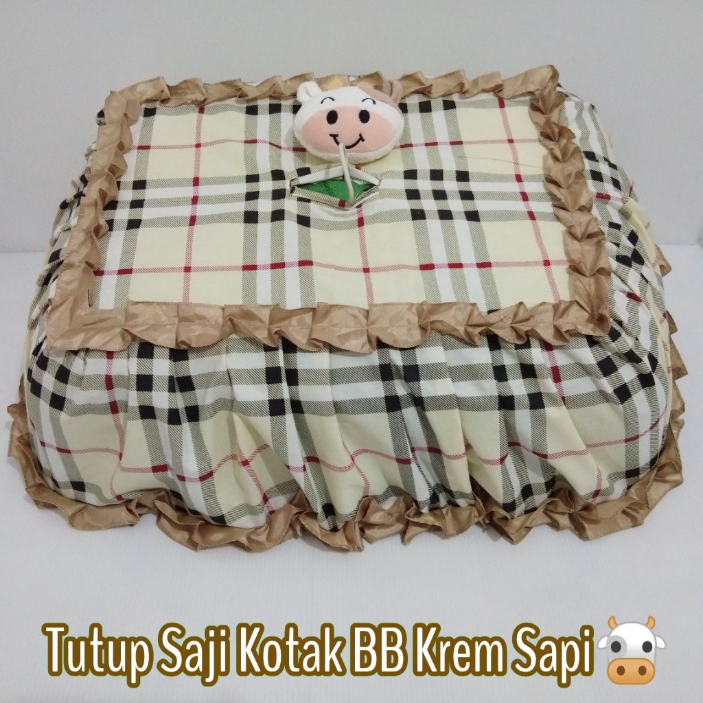 Jual Cover Sarung Tutup Penutup Makanan Saji Kotak Besar Motif Sapi ...