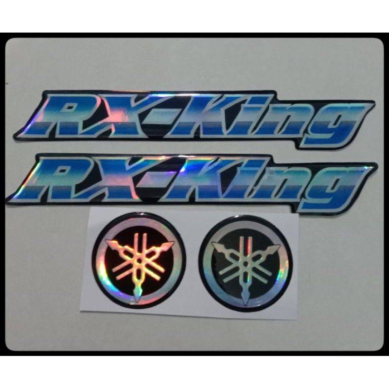 Jual sticker emblem RX King box aki biru | Shopee Indonesia