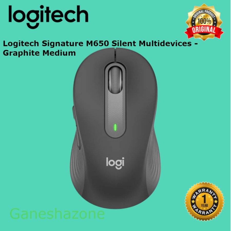 Jual Logitech Signature M650 Silent Clicks Wireless Mouse - M ...