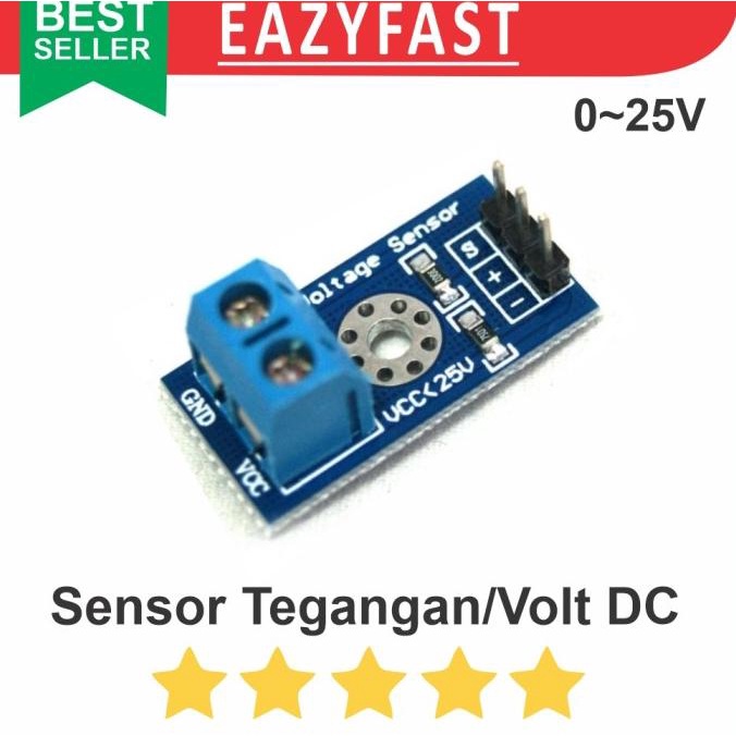 Jual Sensor Tegangan Volt Voltage DC 0 - 25 Pendeteksi Arduino ...