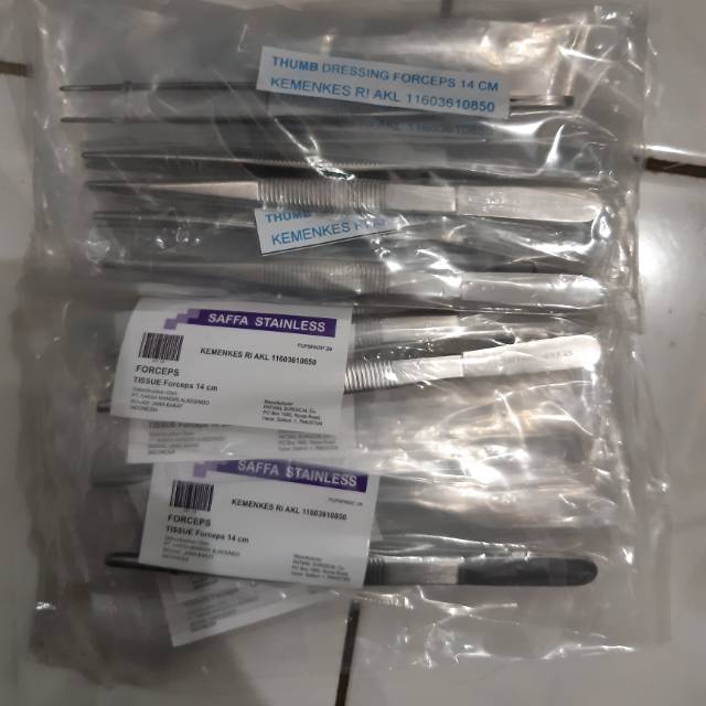 Jual Pinset sirugis / pinset cirugis /forceps tissue forceps 14cm marwa ...