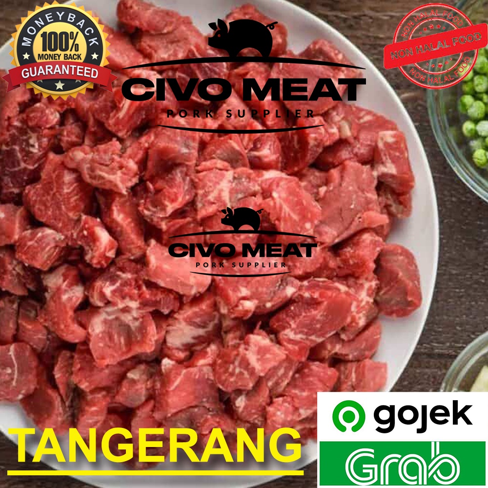 Jual Daging Babi Kapsim potong dadu / babi kecap 500g | Shopee Indonesia