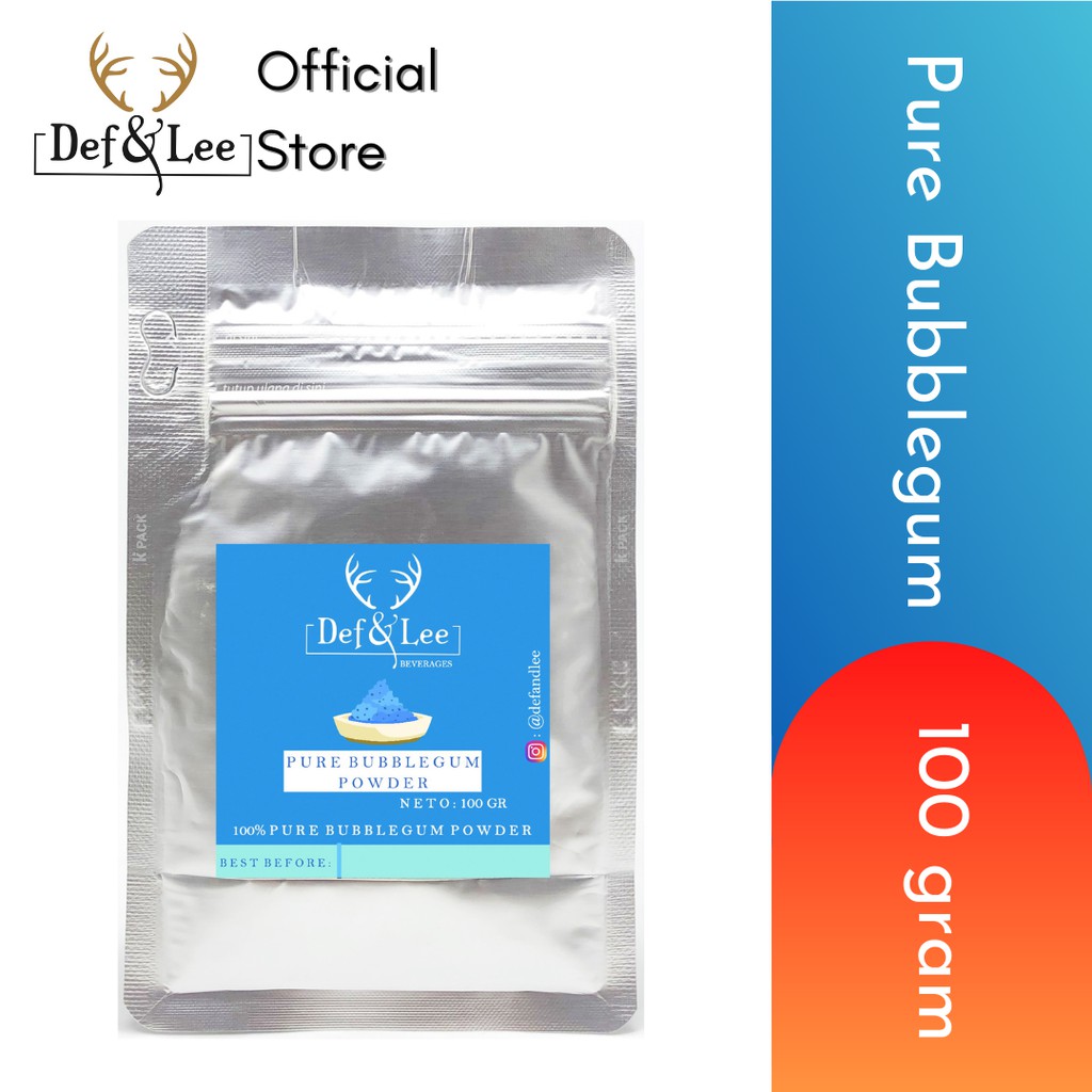 Jual Pure Bubblegum Flavour Powder 100 Gram (Bubuk Perasa Bubble Gum ...