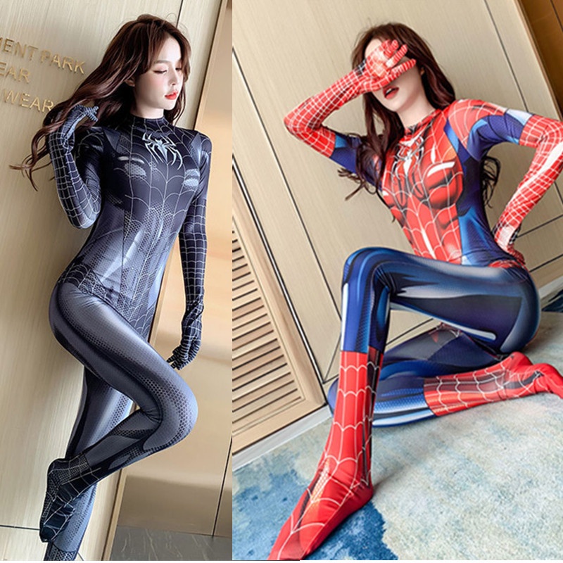 Jual KOSTUM SPIDERMAN SUIT COSTUME BODYSUIT ADULT | Shopee Indonesia