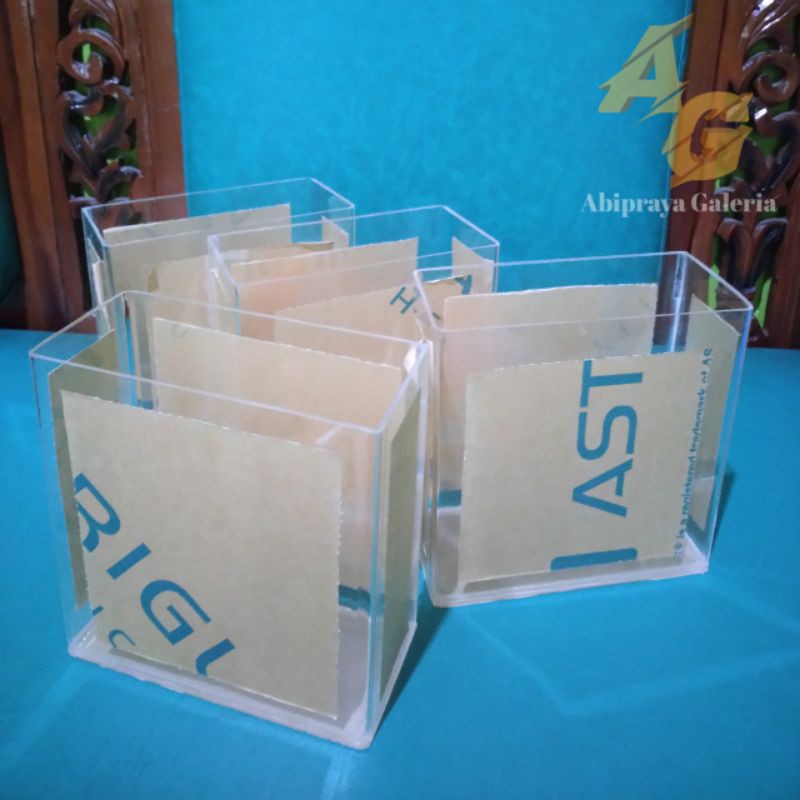 Jual Soliter Akrilik 2mm Uk : 15cm x 7cm x 15cm | Shopee Indonesia