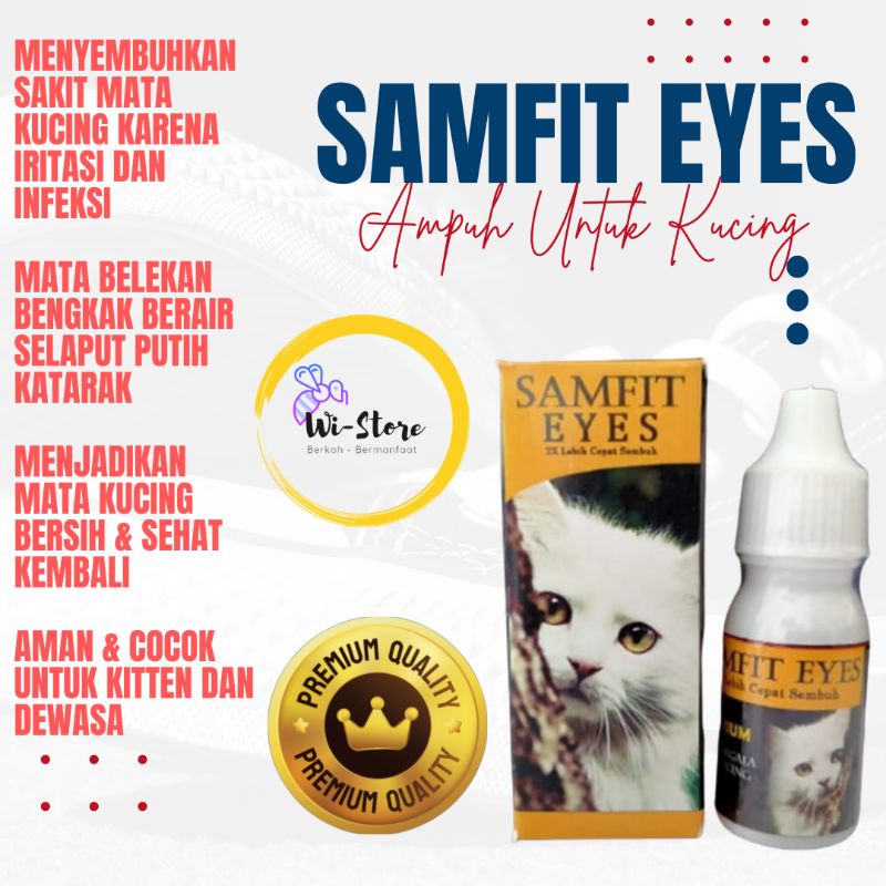 Jual Obat Tetes Mata Kucing / Samfit Eyes / Untuk Segala Jenis Kucing ...