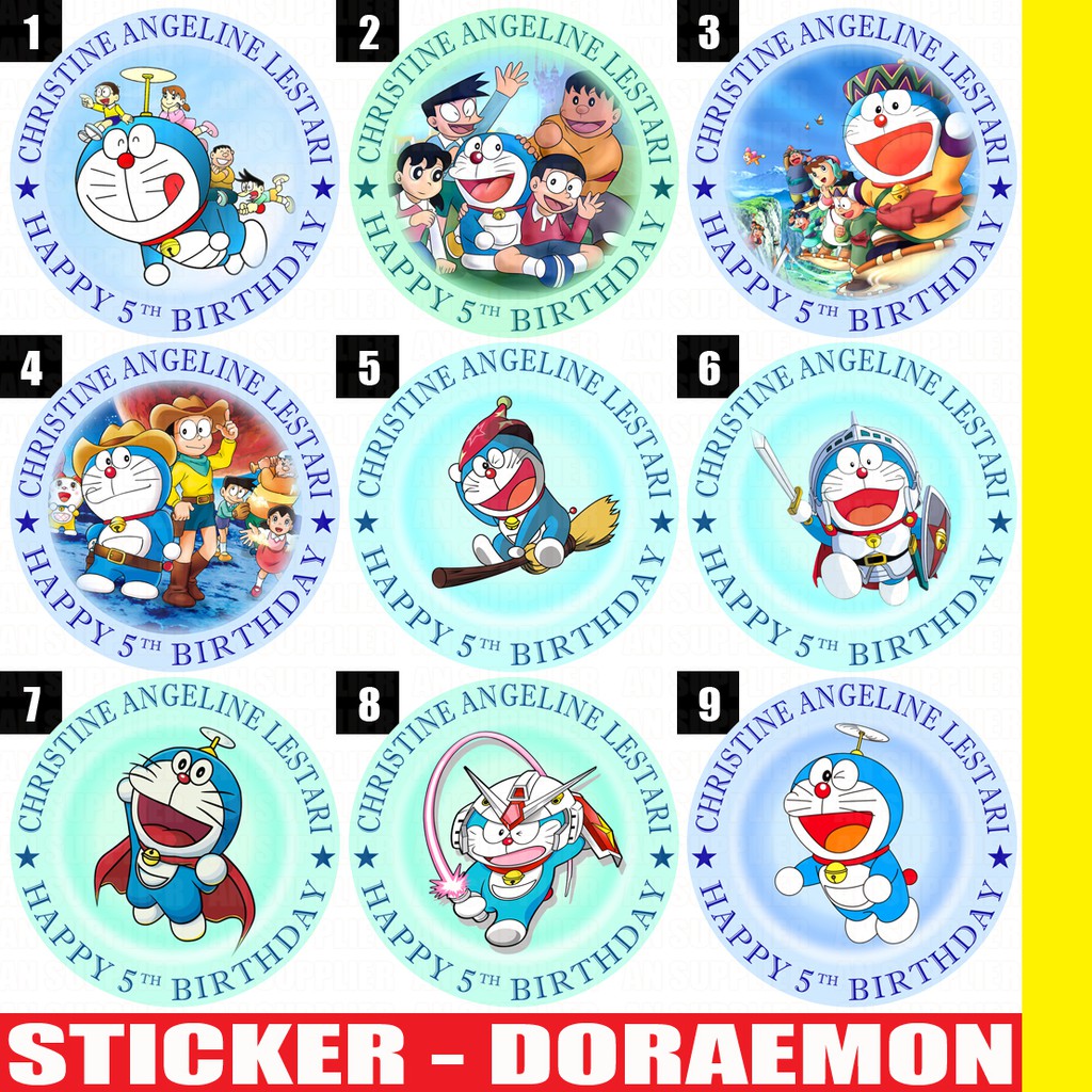 Jual 60 STIKER DORAEMON - LABEL BAG / KUE / SOUVENIR ULTAH ULANG TAHUN ...