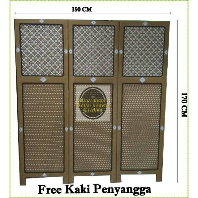 Jual Sketsel partisi rotan sintetis isi 3 panel | Shopee Indonesia