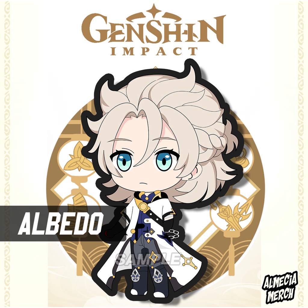 Jual Gantungan Kunci Genshin Impact Albedo / Keychain Albedo Genshin ...