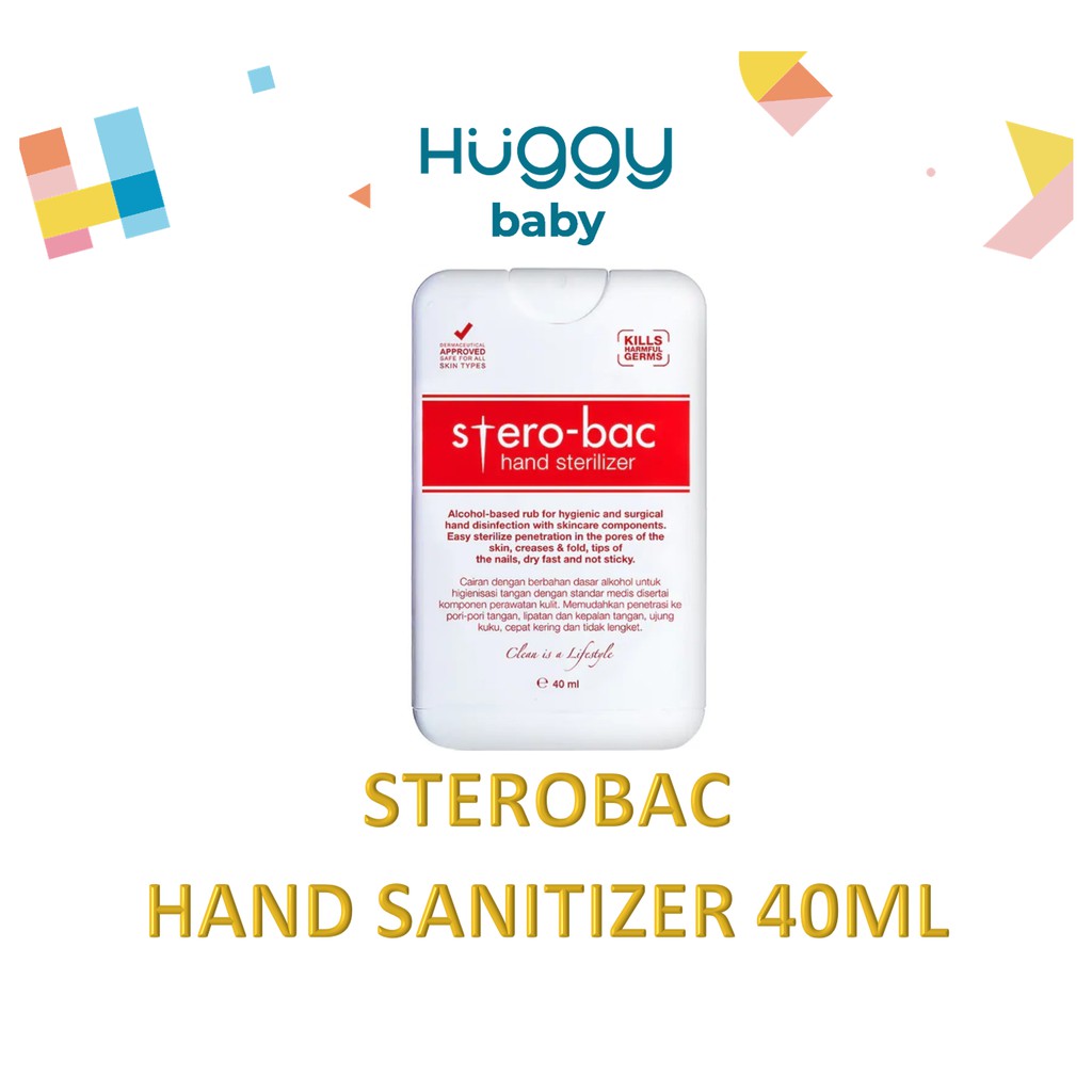 Jual Sterobac Hand Sterilizer / Hand Sanitizer 40ML | Shopee Indonesia