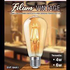 Jual Lampu Led classic Filamen 6 Watt Vintage bulb warm white bohlam pijar | Shopee Indonesia