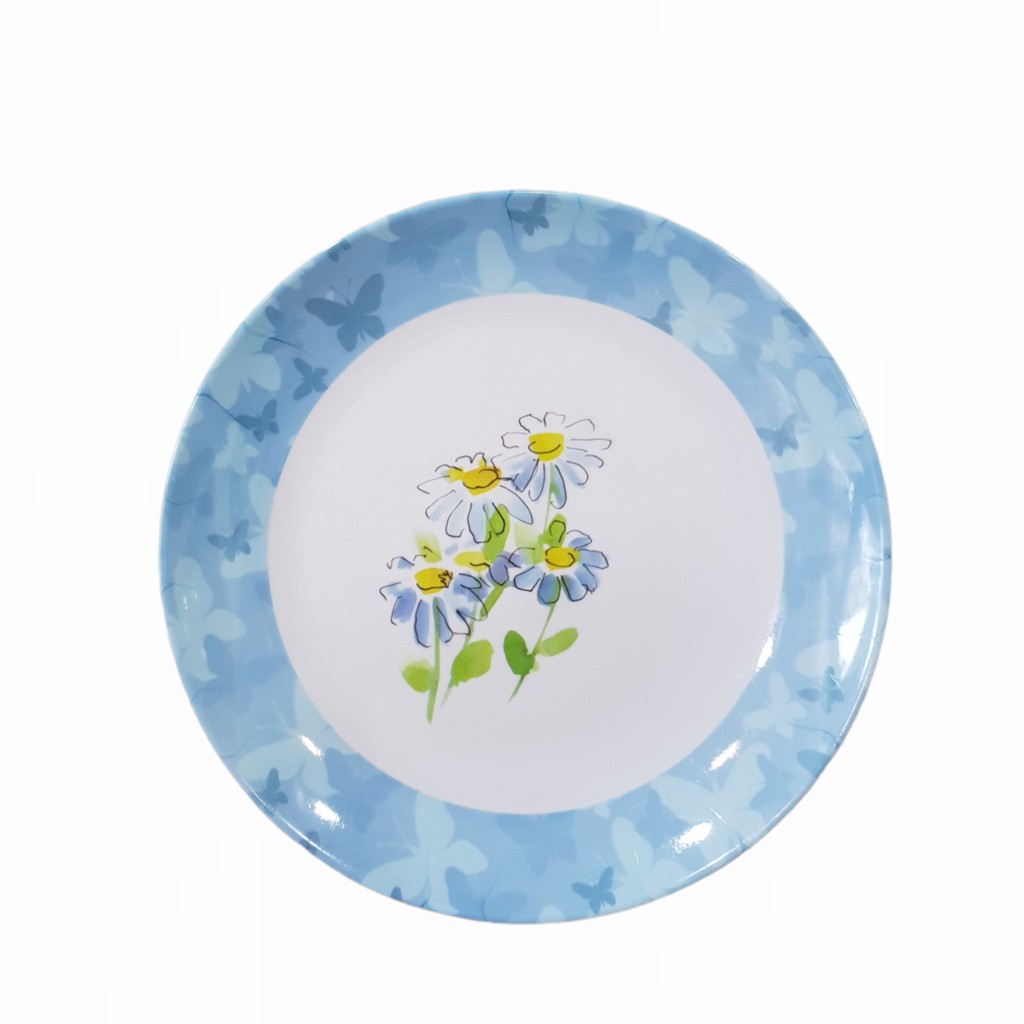 Jual Piring Melamin Bulat 9" [P-0195S] | Motif Bunga | SingaSingi ...