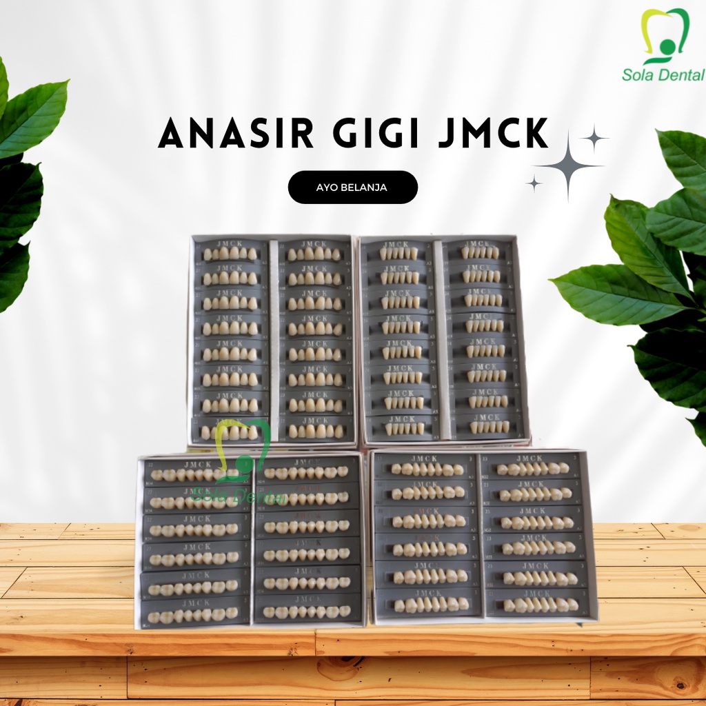 Jual ANASIR GIGI DENTAL / GIGI PALSU ANTERIOR & POSTERIOR UPPER LOWER ...