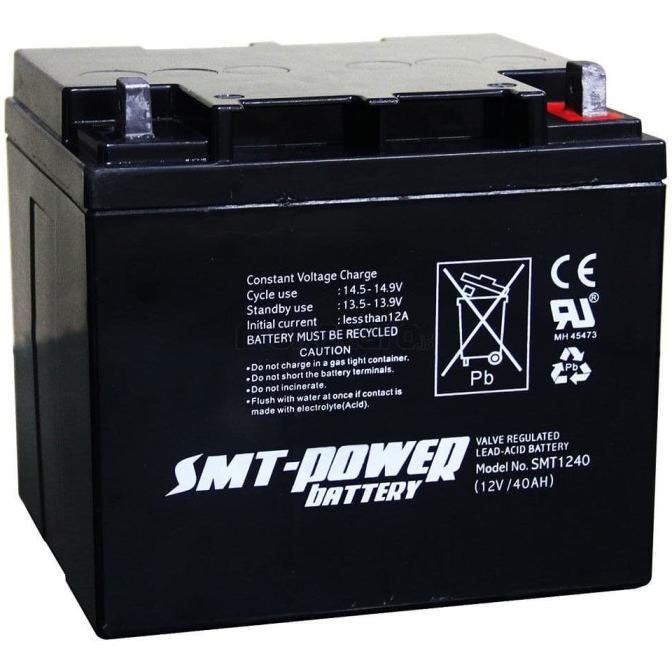 Jual Komponen Komputer Battery Smt Power Smt1240 12Volt 12V 40Ah 40A ...