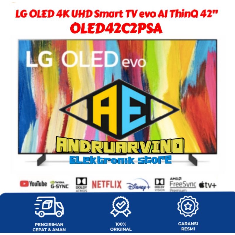 Jual LG OLED 4K UHD Smart TV evo AI ThinQ 42 Inch - OLED42C2PSA ...