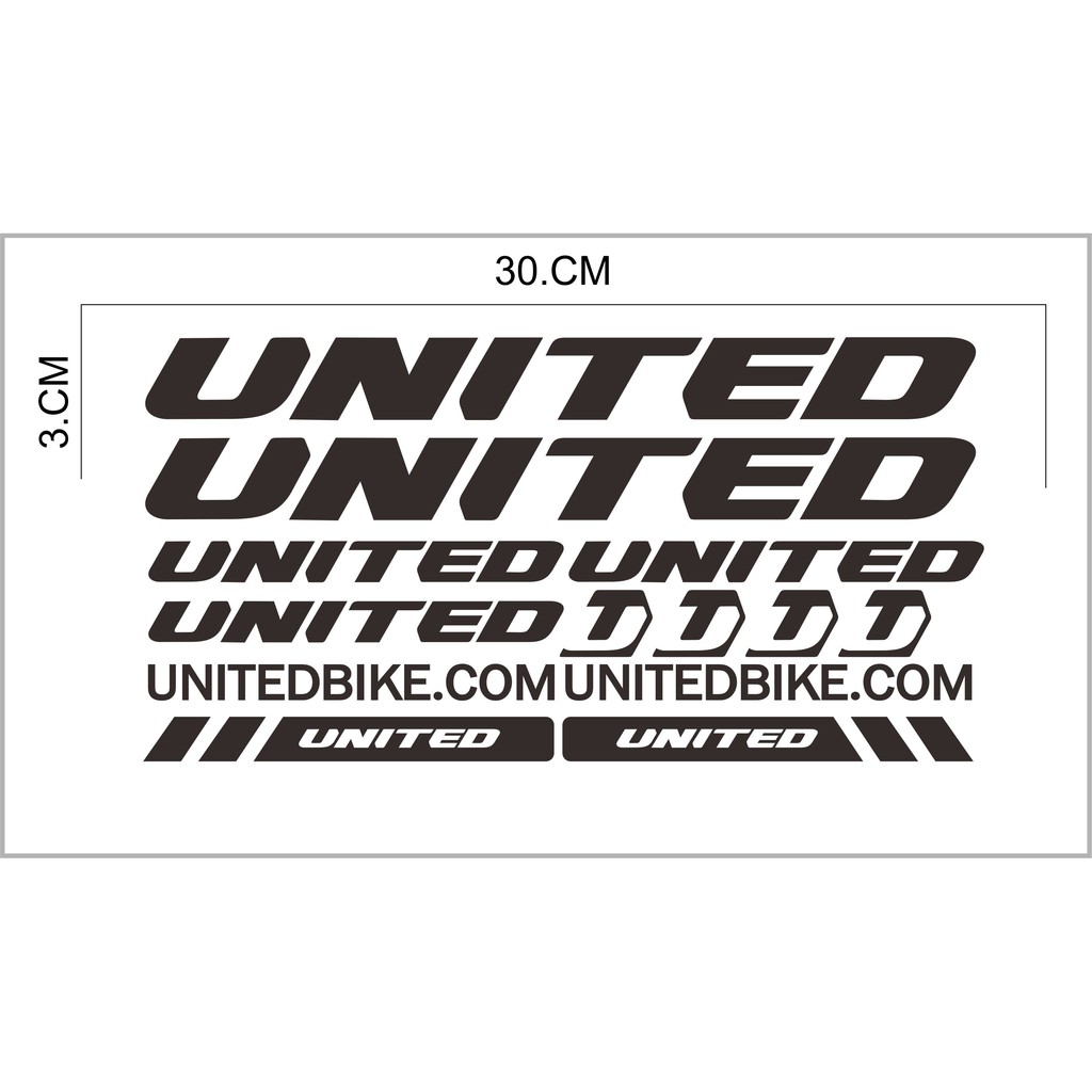 Jual cutting sticker/stiker sepeda united bike | Shopee Indonesia