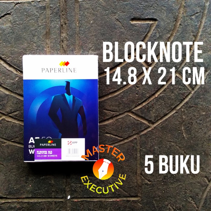 Jual [Pak - 5 Buku] Paperline Blocknote A5 50 Sheets / Lembar 148 x 210 ...