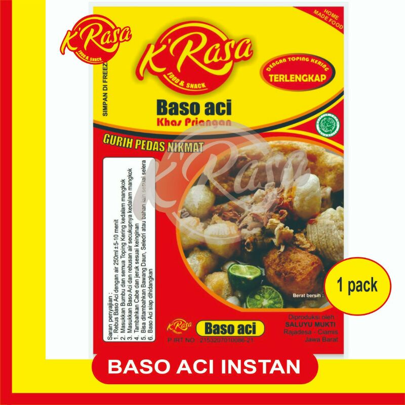Jual Baso aci instan khas garut enak polos tanpa label | Shopee Indonesia