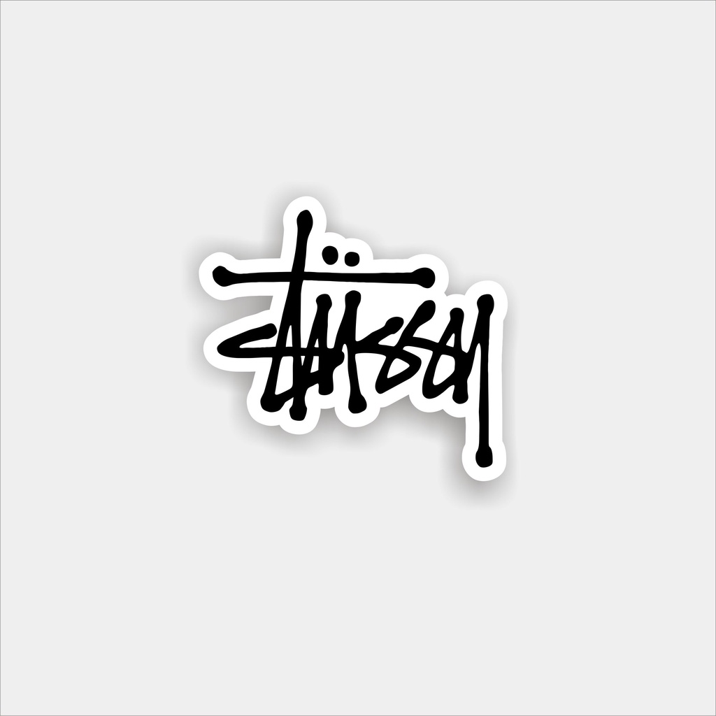 Jual Stiker Sticker Case Stussy Blue Black White Phone Logo Brand ...