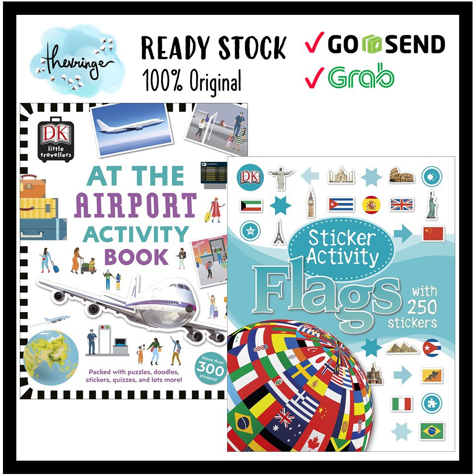 Jual DK Sticker Activity Book Flags / At the Airport Buku Stiker ...