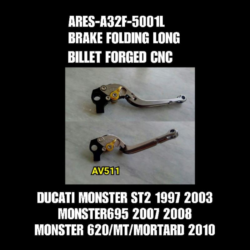 Jual HANDLE LEVER MOTOR GEDE BILLET FORGED CNC DUCATI | Shopee Indonesia