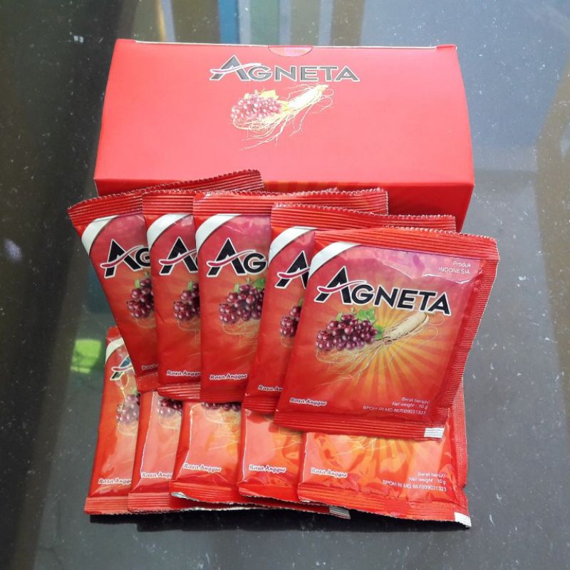 Jual AGNETA RED WINE 1BOX ISI 25 SACHET | Shopee Indonesia