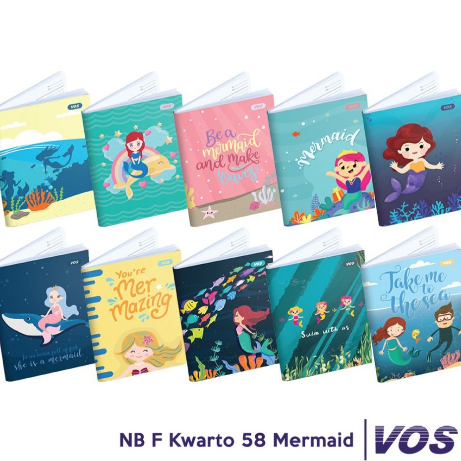 Jual Gramedia Yogya - Vos Buku Tulis Kwarto 38 Mermaid Isi 10 / Kurnia ...