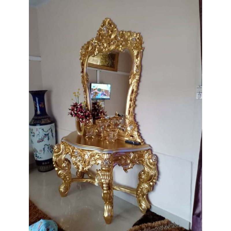 Jual meja rias ukir/meja perlengkapan rias | Shopee Indonesia