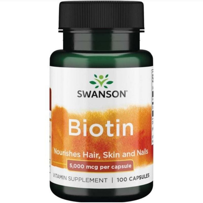 Jual Swanson biotin 5000 mcg isi 100 | Shopee Indonesia