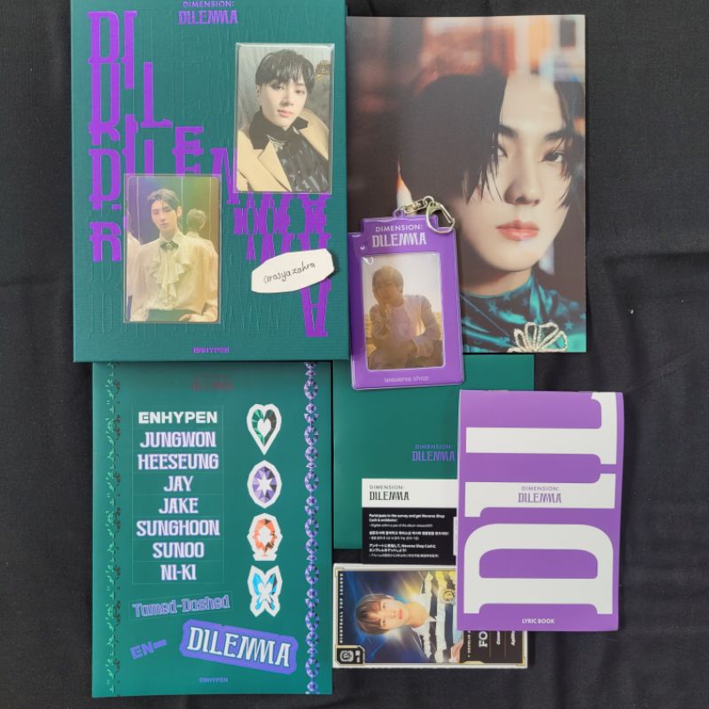 Jual Album Enhypen Dimension: Dilemma Scylla Ver. Weverse POB Fullset Unsealed Photocard Jay ...