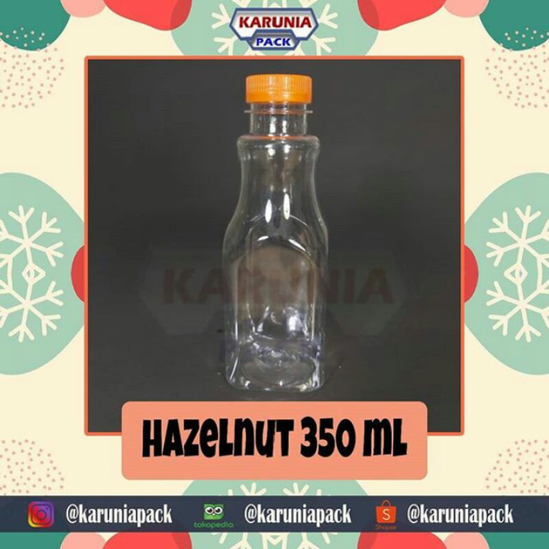 Jual Botol plastik Hazelnut 300ml Botol jus juice kopi | Shopee Indonesia