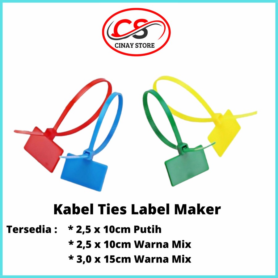 Jual Kabel Ties Label Maker Kabel Tie Name Tag Label Pengikat | Shopee ...