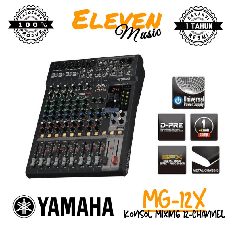 Jual Yamaha MG12X Original Konsol Mixing 12 Channel | Shopee Indonesia