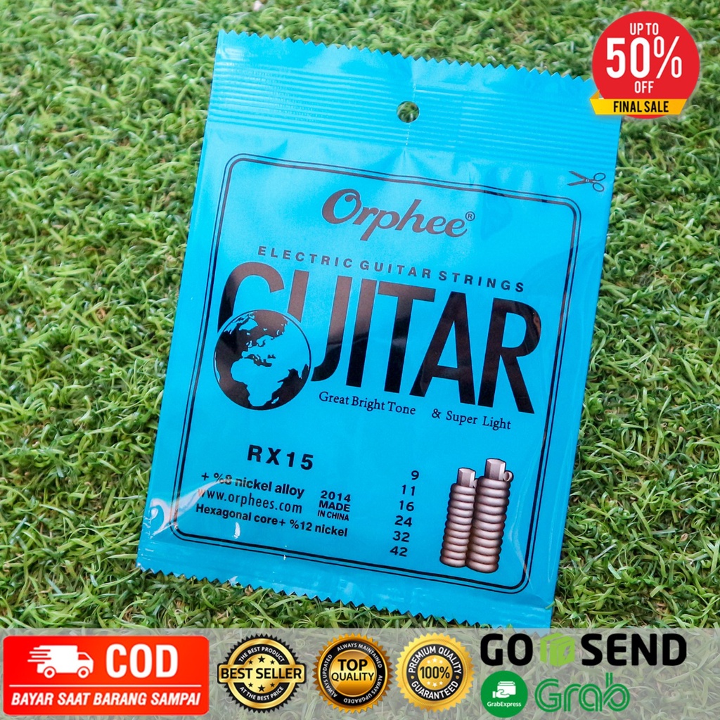 Jual Senar Gitar Elektrik / Electric Guitar - Orphee RX15 Super Light ...