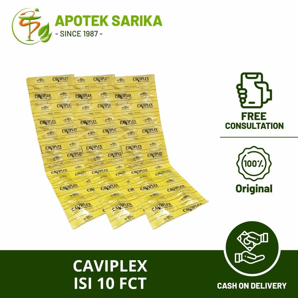 Jual Caviplex 1 strip isi 10 tablet (multivitamin & mineral) | Shopee ...