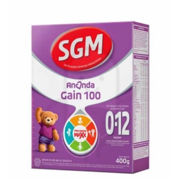 Jual SGM Ananda Gain 100 0-12bulan 400gr | Shopee Indonesia