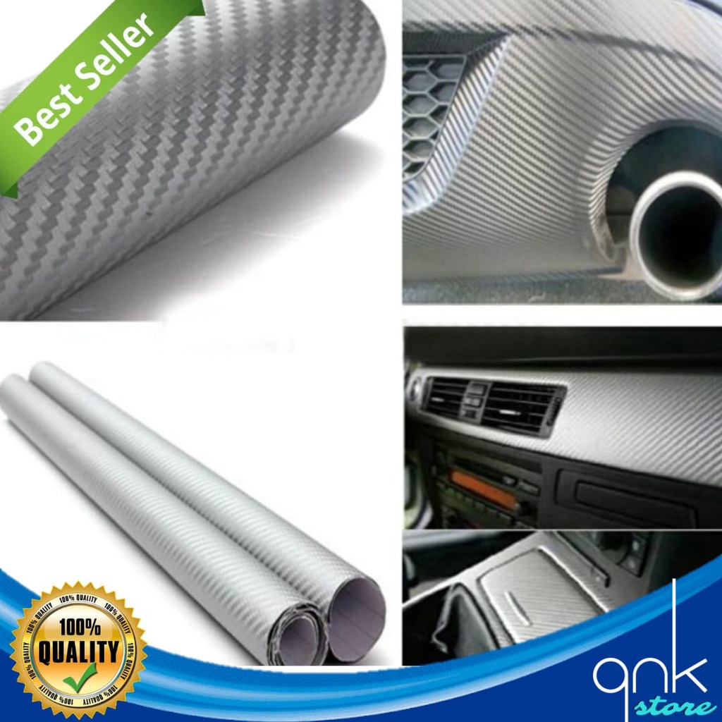 Jual Wallpaper Sticker Karbon 45cm x 100cm Karbon Abu Abu Wallpaper ...