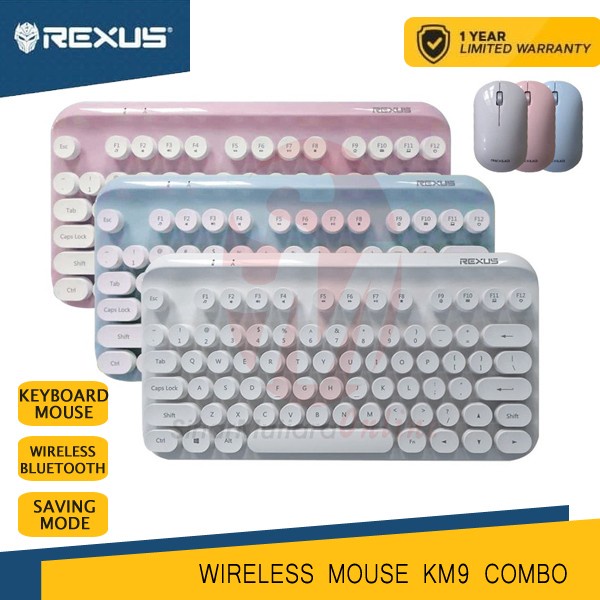 Jual Keyboard & Mouse REXUS KM9 Combo Wireless | Shopee Indonesia