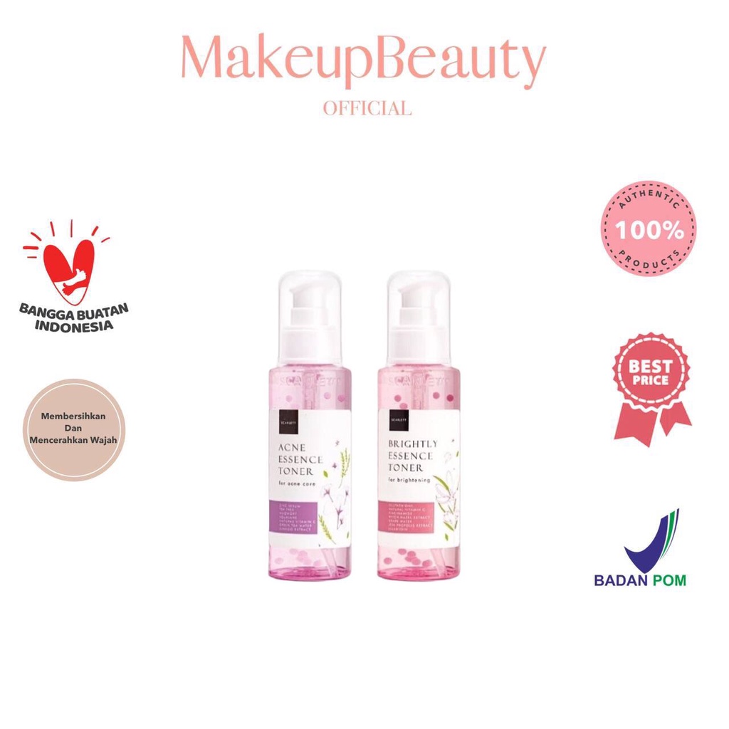 Jual SCARLETT Brightly Essence Toner & Acne Essence Toner | Shopee ...