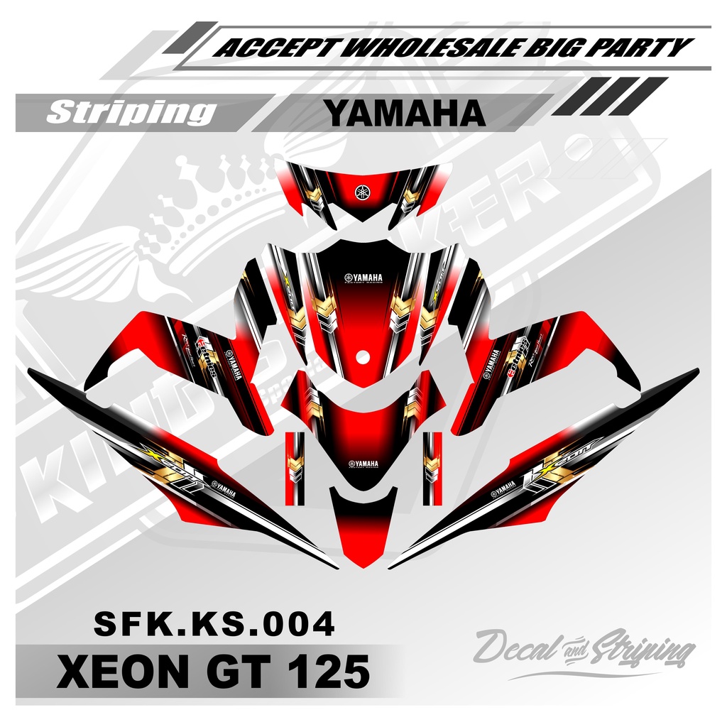 Jual Stiker Decal Full Body XEON GT 125 - Sticker Striping Variasi ...